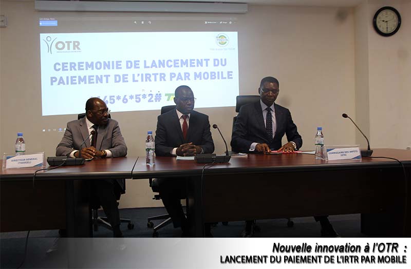 NOUVELLE INNOVATION A L’OTR, LANCEMENT DU PAIEMENT DE L’IRTR PAR MOBILE